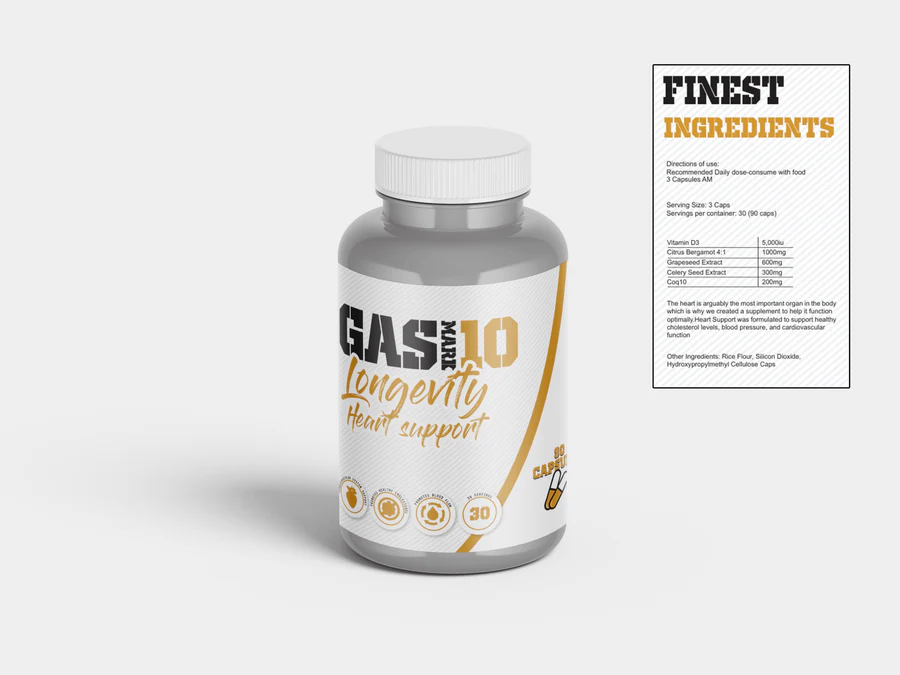 Gas Mark 10 Heart Support 90 Caps – Protein Bargain Wholesale