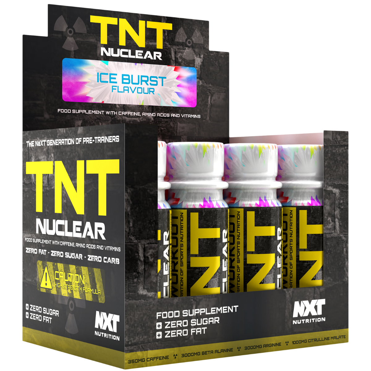 NXT Nutrition TNT Nuclear Shots 12x60ml – Protein Bargain Wholesale