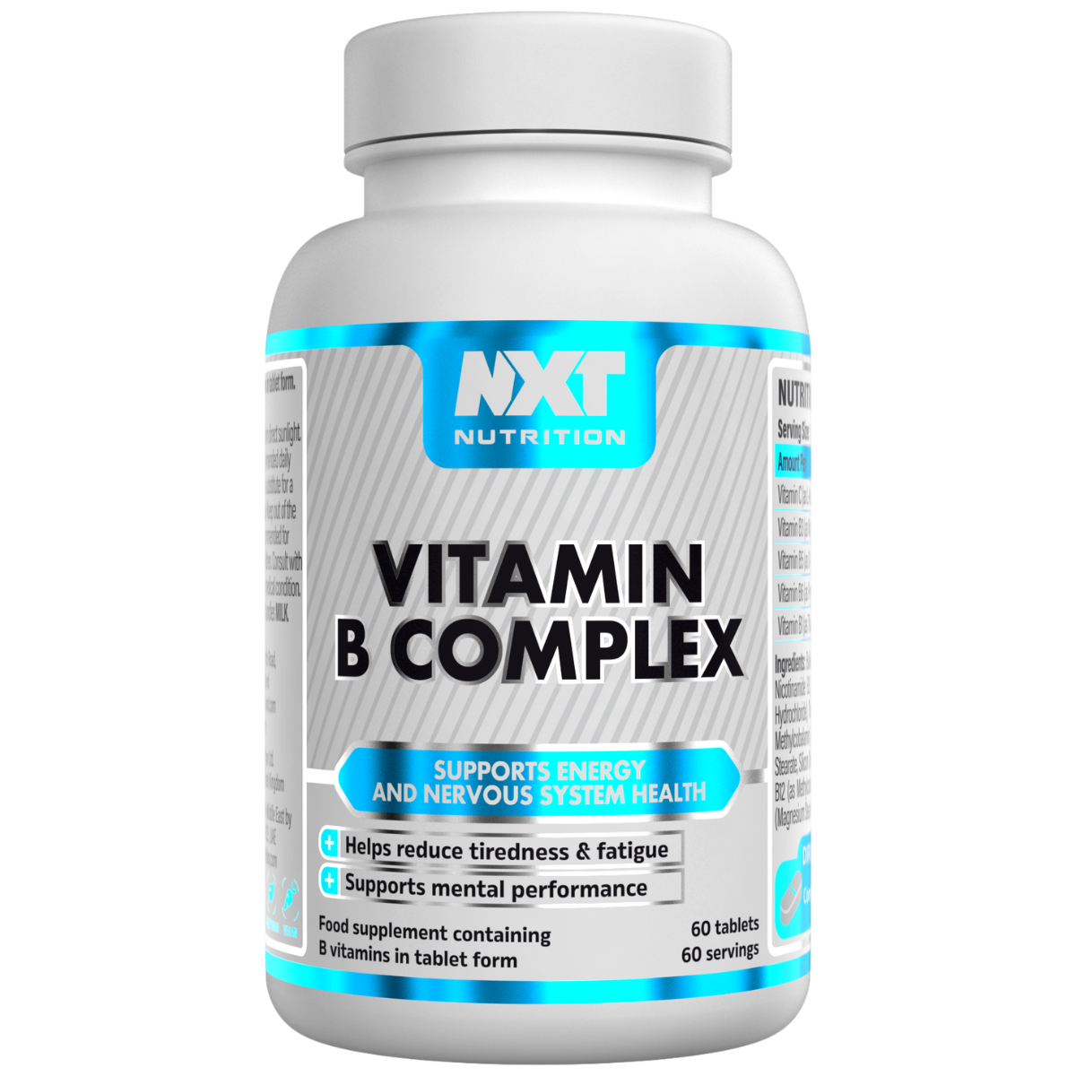 NXT Nutrition Vitamin B Complex 60 Tablets – Protein Bargain Wholesale