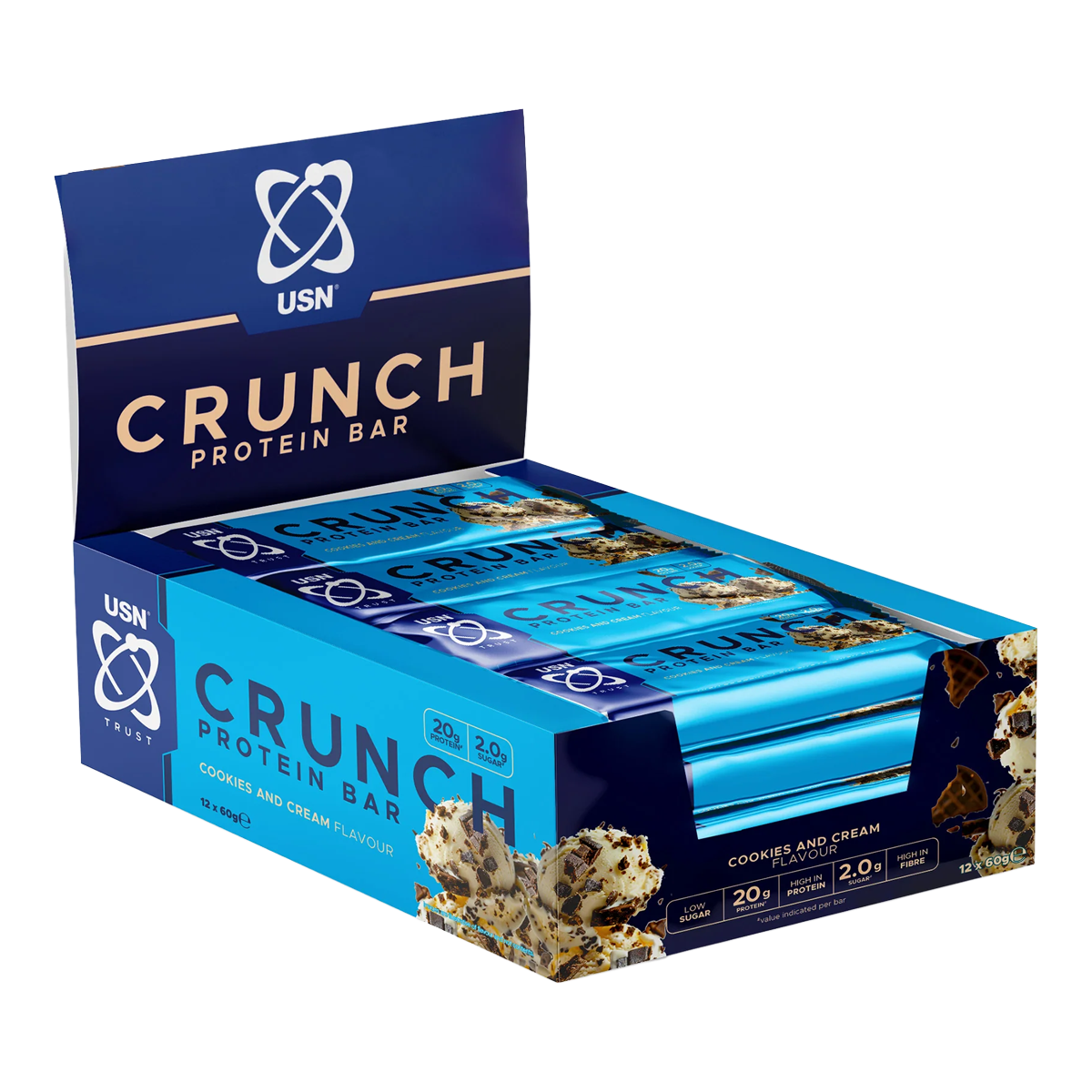USN Trust Crunch Protein Bars 12x60g – Protein Bargain Wholesale
